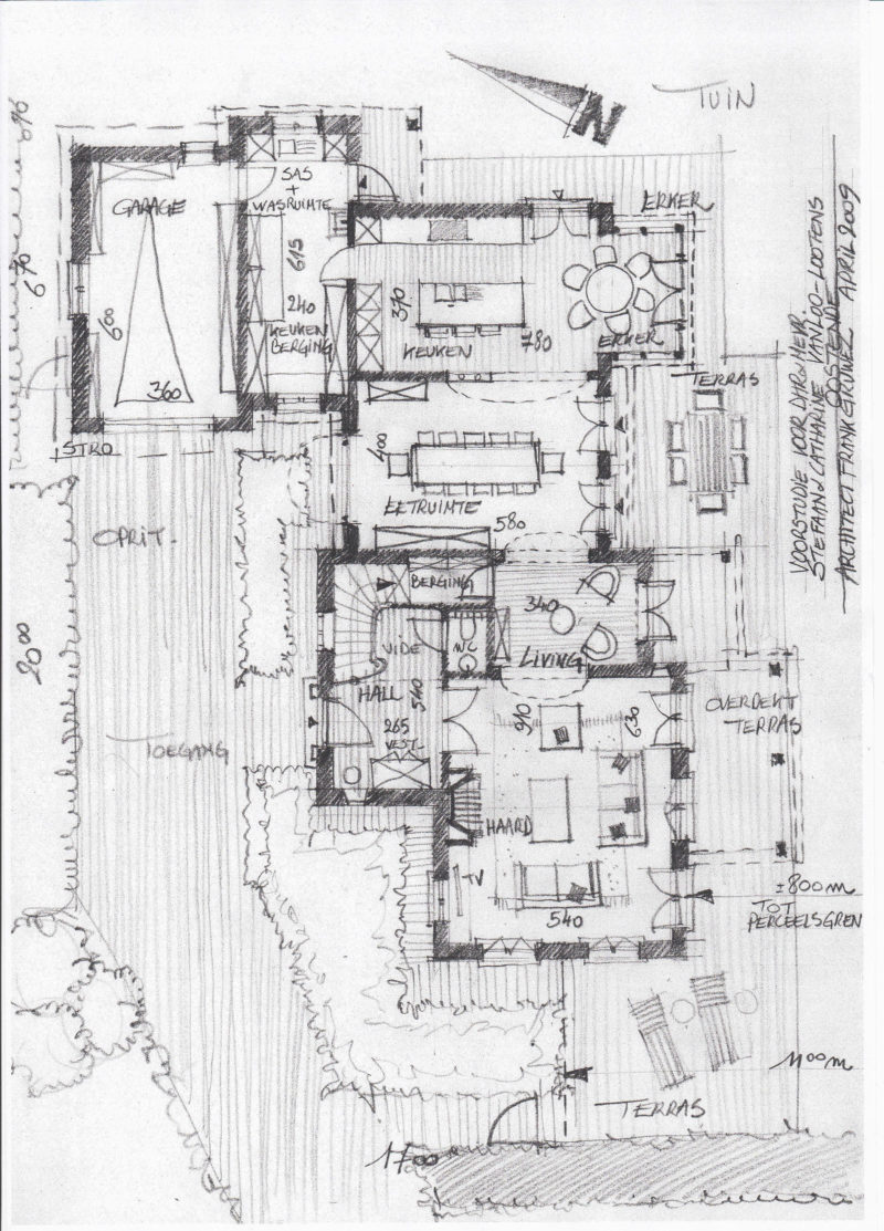 3D + schetsen | Architectenbureau Frank Gruwez bvba
